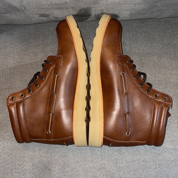 Novara | Shoes | New Novacas Brown Leather Tie Front Wedge Ankle Boots ...